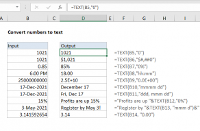 Excel TEXT function | Exceljet